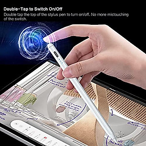 Stylus Pen for iPad 9th 10th Gen, Palm Rejection Apple iPad Pencil 2nd Generation for iPad Pro 11/12.9 3/4/5 Gen, iPad Mini 5/6, iPad 6/7/8, iPad Air 3/4/5, Apple Pen for iPad 2018-2022, White