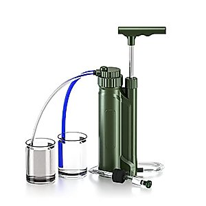 Easiestsuck 0.01μm Ultra-Filtration Water Filter Pump, Water Purification System for Hiking, Camping and Travel, Reduce up to 99% Chlorine