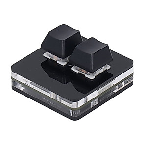 2 Keys Gaming Keyboard Shortcuts, Type C to USB Interface, Programmable Keyboard, One Key to Achieve a Combination of Shortcuts, Plug and Play Suitable for Office, Gaming