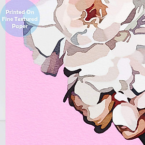 Wall Art Fashion Woman Flower Face Pink Abstract Drawing Art Contemporary Wall Fashion Art Paint Glam Art Poster Print Designer Brand