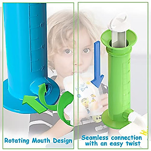 Fruit Puree Filler, Portable Food Pouch Filler Fruit Squeeze Puree Filler Vegetable Puree Maker Fruit Juice Food Maker with 12pcs Reusable Food Pouches for Kids Indoor and Outdoor Usage (Blue)