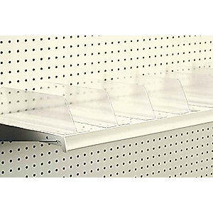 Lightweight T Shaped Transparent PVC Plastic Shelf Divider - Free Standing Organizer - 10 Pack