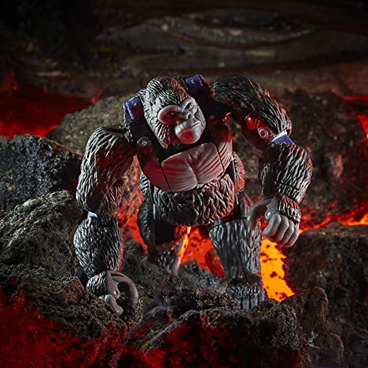 Transformers Toys Generations War for Cybertron: Kingdom Voyager WFC-K8 Optimus Primal Action Figure - Kids Ages 8 and Up, 7-inch