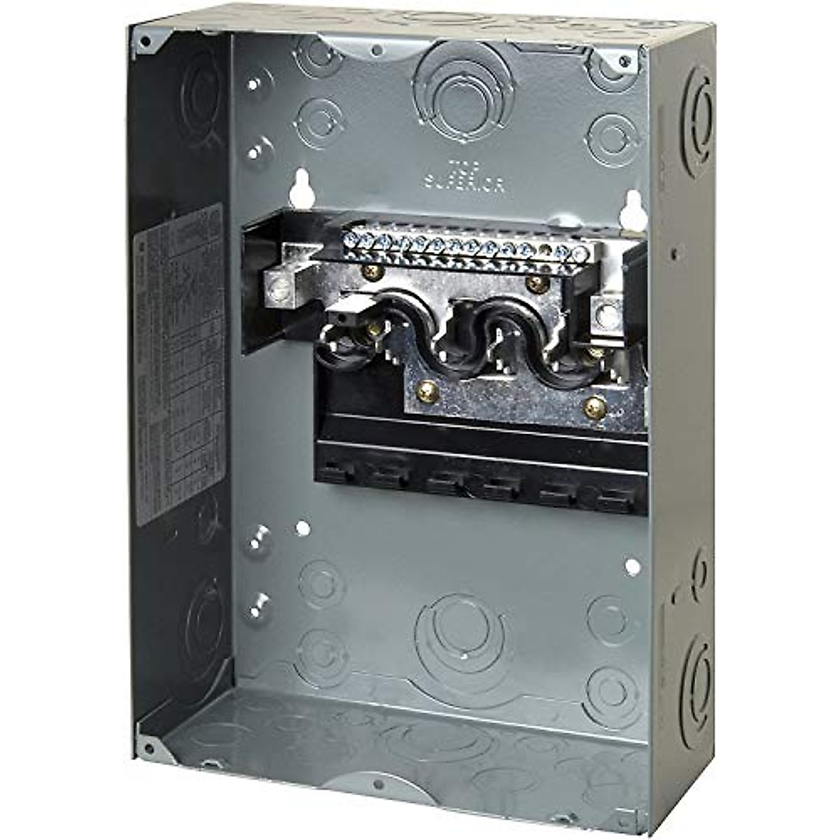 Square D by Schneider Electric HOM612L100SCP Homeline 100 Amp 6-Space 12-Circuit Indoor Surface Mount Main Lugs Load Center with Cover-Twо раck