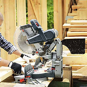 Suitable for 255 Miter Saws Black Dust Jacket Bag With Zipper And Wired Adjustable Bracket, Belt Sander Parts Diagonal Saw Miter Saw Accessories 2-piece Package