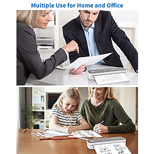 JADENS Wireless Portable Printer - Supports 8.26"x11.69" US Letter, Inkless Mobile Printer Compatible with iOS, Android & Laptop, Portable Printers Wireless for Travel, Mobile Office, School, Home