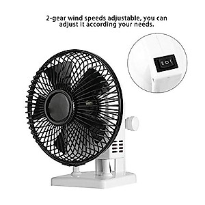 13W Mini Electric Fan Table Desk Big Wind Manicure Fan Dryer Manicure Tool, Two Gears Adjustable Rotating Fans, Mini Desktop Manicure Mute High Wind Table Fan