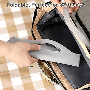 Haakaa Silicone Microwave Steam Sterilizer Bags, Reusable Silicone Steaming Bags for Baby Bottles, Breast Pump, Accessories, Pacifiers and Teethers, Great for Home and Travel, Grey (2PCS)