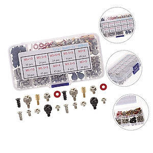 TEHAUX 5 Sets Computer Host Screw Computer Mounting Screw Computer Part Screw Assortment Computer Accessories Laptop Screws Computer Supply Countersunk Head Screw Self-Tapping Screws