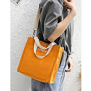 Womens Canvas Tote Bag Hobo Handbag Casual Shoulder Crossbady Purse Satchel Shopping Bag