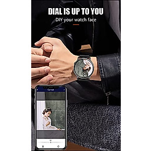 Holiday AMOLED Smartwatch, 1.3" HD Screen Activity Tracker for Fitness and Health with 14 Sports Modes, 3 ATM Waterproof, Monitor SpO2, Heart Rate, Sleep, Stress for Men and Women for Android iOS