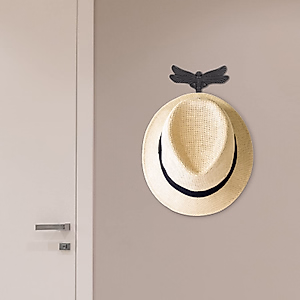 Alipis 1 Set Dragonfly Hook Decorative Wall Hook Delicate Wall Hook Coat Hat Hanger Wall Mounted Hook Dragonfly Decorative Hook Multipurpose Wall Hook Home Wall Hook Dragonfly Key Hanger
