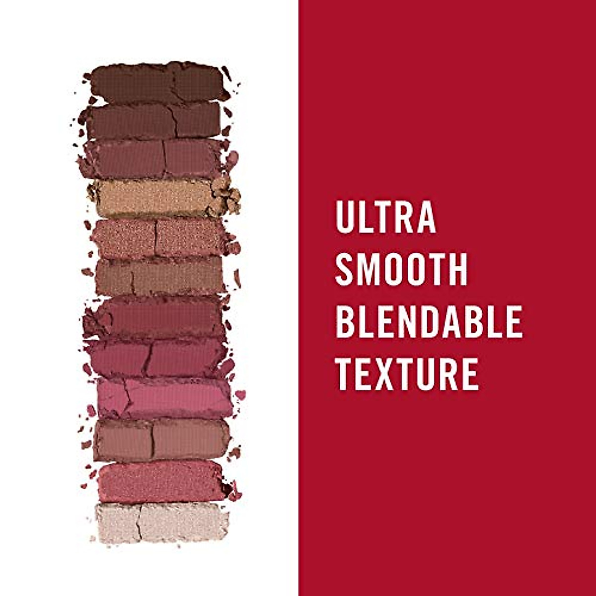 Rimmel London Magnif'Eyes Eyeshadow Palette, 12 Shades, Blendable Formula, Versatile, 007, Crimson, 0.5oz