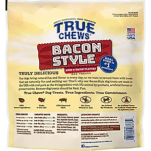 True Chews Bacon Style Bacon with Beef Flavor 16oz