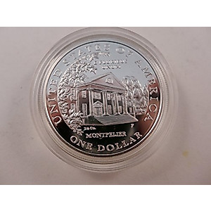 1999 Dolley Madison Silver Dollars Two Piece Set Proof and Uncirculated Gem Uncirculated