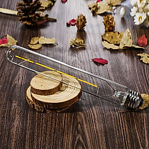 LED Tube Bulbs,Soft White 3000K,T10 Dimmable LED Filament Bulb,8.9in Tubular Edison Light Bulbs 4W Dimmable Tube Vintage Led Bulbs 40 Watt Equivalent,E26 Medium Base Lamp (4-Pack)