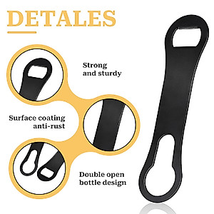 2 Pieces Bottle Opener and Pour Spout Remover Flat Bar Key for Bartenders Stainless Steel Speed Opener Multifunction Dog Bone Wine Bottle Opener for Home Kitchen Party and Bar