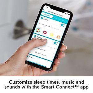 Fisher-Price Sound Machine Hoppy Dreams Soother & Sleep Trainer Plush Musical Toy with Lights & Sounds for Toddlers