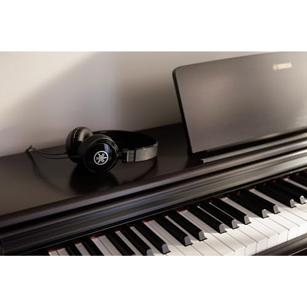 Yamaha Arius, 88-Key Weighted Action Digital Aspiring Musicians, CFX Concert Grand Piano Voice, 3-Pedal Unit, Bench Included, Classic Upright Design, Black, (YDP145B)