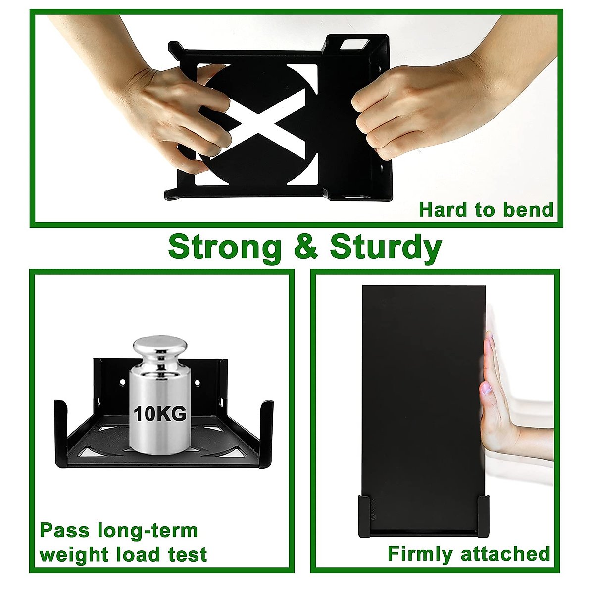 Wall Mount for Xbox Series X (Mount The Console & Accessories on Wall Near or Behind TV with Power Button Front/Left/Right), Wall Shelf Bracket Kit for XSX System