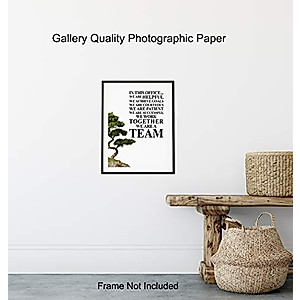 Team Office Wall Art Decor- Unique Motivational Gift for Boss, Manager - UNFRAMED Photo 8X10 - Inspirational Teamwork Quote Print