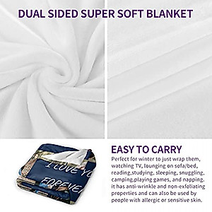 Dipopizt Custom Blanket with Photo Personalized Picture Text Blanket Customized Sofa Throw Blanket Personalized cobijas Funny Gifts for Valentines,Boyfriend,Dad,Mom,Friends,New Year,Birthday