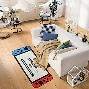 Gaming Video Game Machine Area Rugs Game Controller Gamepad Modern Carpet Non-Slip Gaming Floor Mat for Bedroom Playroom Living Room Home Decor Rugs 47X20 Inch