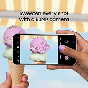 SAMSUNG Galaxy S23 FE Cell Phone (Cream) + $49.99 Buds FE (Graphite) 128GB Unlocked Android Smartphone w/Long Battery Life and True Wireless Bluetooth Earbuds w/Wing Tip Design, US Version, 2023