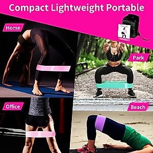 HOSLAFON Resistance Bands Set Exercise Workout Fitness Booty Bands for Working Out Resistance Loops Bands for Women Elastic Bands for Exercise Pull up Assistance Bands Stretch Bands Stretching Strap