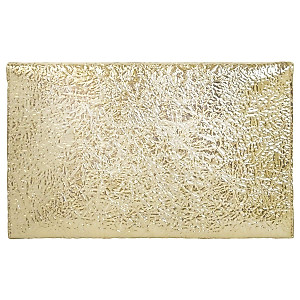 JNB Crushed Metallic Envelope Clutch, Gold