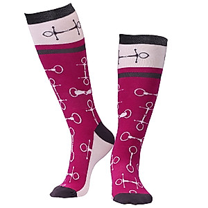 Harrison Howard 3 Pairs Premium Quality Equestrian Riding Socks for Horse Riding &Tall Boot Knee High Socks for Women
