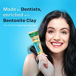 Bentodent Remineralizing Fluoride Free Toothpaste, Organic & Natural with Calcium Bentonite Clay, SLS Free, Whitening for Sensitive Teeth, Vegan (Premium Mint Combo)