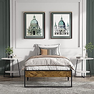 Lamhorm 18" and 14" Twin Bed Frames, Heavy Duty Metal Platform Bed Frame, No Box Spring Needed