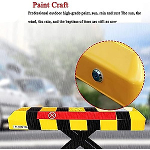 Parking Barrier Post Safety Bollard Automatic Parking Barrier Automatic Parking Lock Carport with Remote Control, Auto Lift Private Car Parking Latch Space Lock, Car Park Driveway Guard Saver