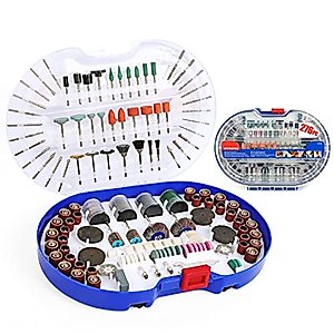 WORKPRO 276-piece Rotary Tool Accessories Kit Universal Fitment for Easy Cutting, Carving and Polishing
