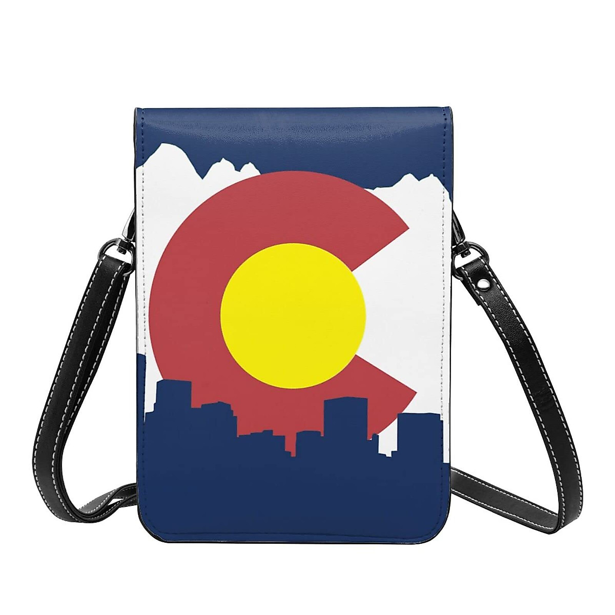 ayvcxui Colorado moutain Flag Crossbody Cell Phone Bag cute Purse Bags with Shoulder Strap Holder Wallet For Women Handbag MINI Phone Bag Passport Purse Lightweight