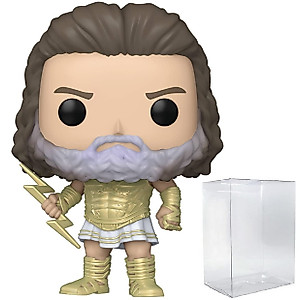 POP Thor: Love and Thunder - Zeus Funko Vinyl Figure (Bundled with Compatible Box Protector Case), Multicolor, 3.75 inches