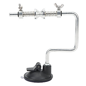 Fishing Line Spooler, Portable Adjustable Aluminum Fish Line Winding Tool Machine Spool with Sucking Cup