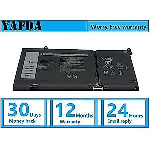 Yafda G91J0 New Laptop Battery Replacement for Dell Inspiron 3510 3511 3515 5310 5410 5418 5510 5515 5518 5625 5630 5635 Latitude 3320 3330 3420 3520 Vostro 3515 3525 5620 5625 V6W33 TN70C G91JO