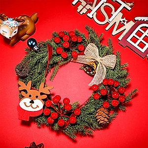 120 Pcs Christmas Artificial Pine Needles Branches 6.7 x 1.6 Inches Fake Pine Branches Greenery Garland Christmas Tree Branches Green Leaves Needle for DIY Crafts Christmas Wreaths Home Garden Decor