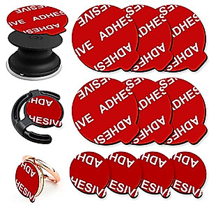 AZXYI Very High Bond Sticky Adhesive, 9 Pack Socket Sticky Adhesive Replacement Kit, 6 PCs Double-Sided Stickers for Socket Base and 3 PCs Adhesive Pads for Car Magnetic Phone Holder