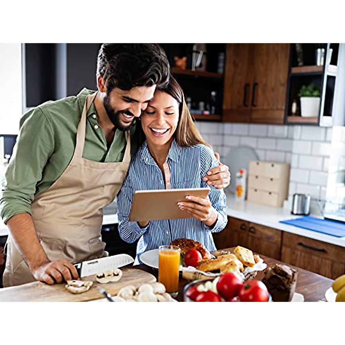 Svensbjerg Modern Chef Kitchen Knife Set without Block, Chef Knife Set Knives Kitchen Set, Knife set for Kitchen, Stainless Steel, Sharp, German Brand | SB-KS301