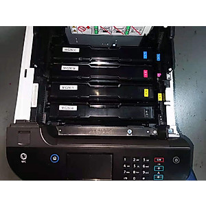 SAIDING Compatible Toner Cartridge Replacement for Ricoh M C250 408348 408349 408350 408351 to Use with M C250FWB Printer (1Black 1Cyan 1Magenta 1Yellow)