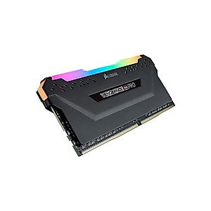 Corsair Vengeance RGB Pro 8GB (1x8GB) DDR4 3600 (PC4-28800) C18 Optimized for AMD Ryzen – Black (CMW8GX4M1Z3600C18)