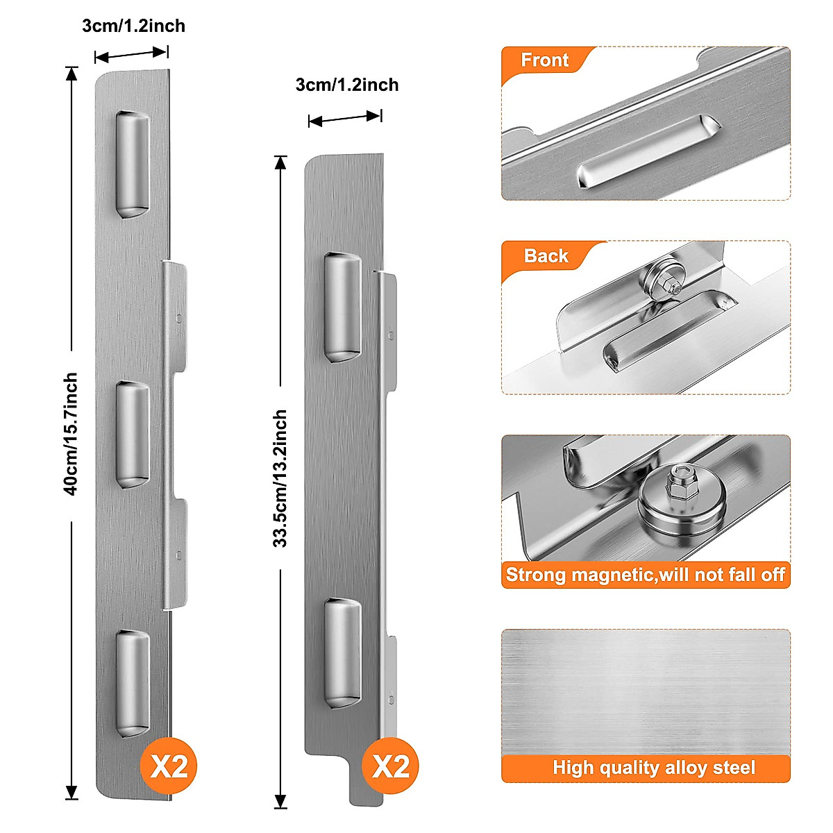 Wind Guard for Blackstone 28 Inch Griddle Stainless Steel Magnetic Wind Screen，Flat Top Grill Accessories，Compatible with Rear Grease Cup, Hood and Side Shelf