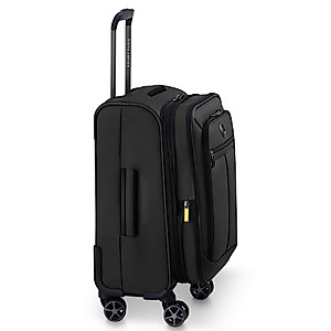 DELSEY Paris Sky Lite Softside Expandable Luggage with Spinner Wheels, Black, Carry on 19 Inch