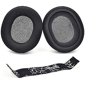 defean Arctis 3 Arctis 5 Repair Parts Suit Replacement Ear Pad and Headband Pad Compatible with Arctis 3, Arctis 5 Headset