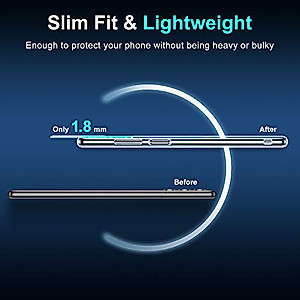 Samsung Galaxy A32 5G Case, Vakoo Crystal Clear Series Slim Thin Soft TPU Shockproof Protective Phone Case for Galaxy A32 5G Smartphone - Transparent