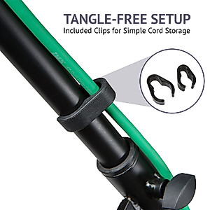 LyxPro SMT-1 Professional Microphone Stand Heavy Duty 93” Studio Overhead Boom Stand 76” Extra Long Telescoping Arm Mount, Foldable Tripod Legs & Adjustable Counterweight