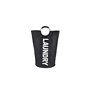 ZHOUDUN ZD-WD3-008-BLACK 82L Large Heavy Duty Laundry Basket Collapsible Non-Slip Padded Laundry Bag With Handles Waterproof Collapsible Fabric Washing Laundry Hampers For Bedroom Dorm Travel